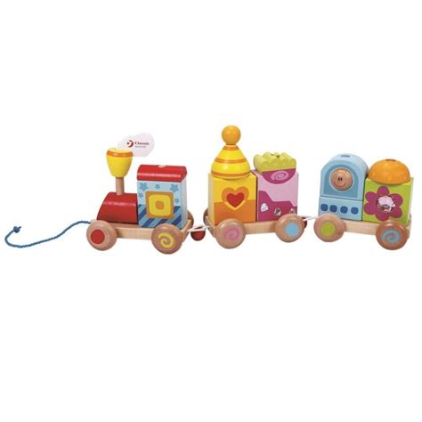 Classic World Wooden Pull Train Hippychick
