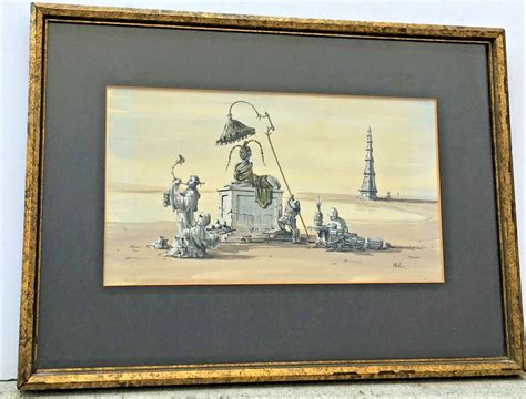 C 1900 Rare Original Illustration By Anton Robert Leinweber Orientali Mission Gallery Antiques