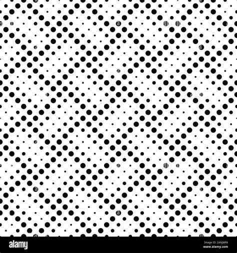 Geometrical Black And White Seamless Dot Pattern Background Abstract