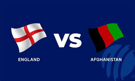 England Vs Afghanistan Cricket Match Template 49730253 Vector Art At