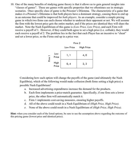 solved 9 for the payoff matrix below consider a sequential