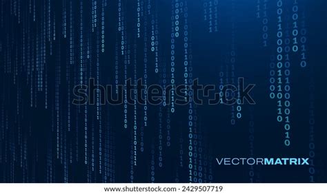 Abstract Matrix Technology Background Binary Computer Stock Vector Royalty Free 2429507719
