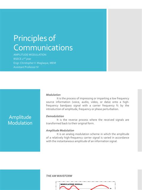 Topic 3 Amplitude Modulation Pdf Modulation Amplitude