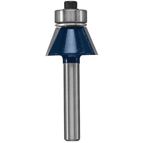 Bosch 1 2 In Carbide Tipped Bevel Trimmer Router Bit In The Trim Router