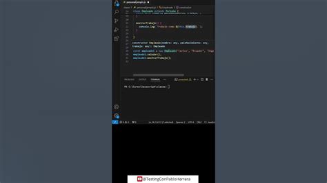 Ejemplo De Herencia En Javascript Shorts Qaautomation Youtube