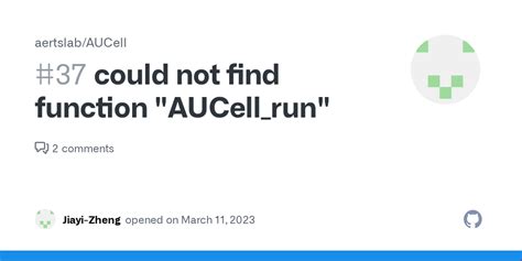 could not find function aucell run · issue 37 · aertslab aucell · github