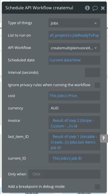 can i schedule api backend workflow on a list synchronously need