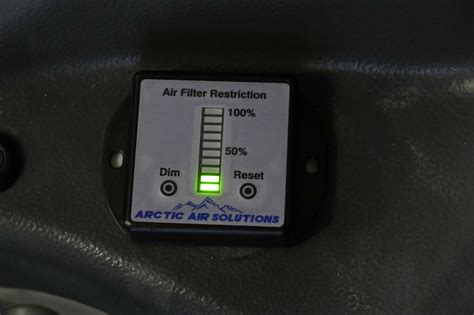 Filter Restriction Monitoring Led Display Shows Low Air Flowblocked