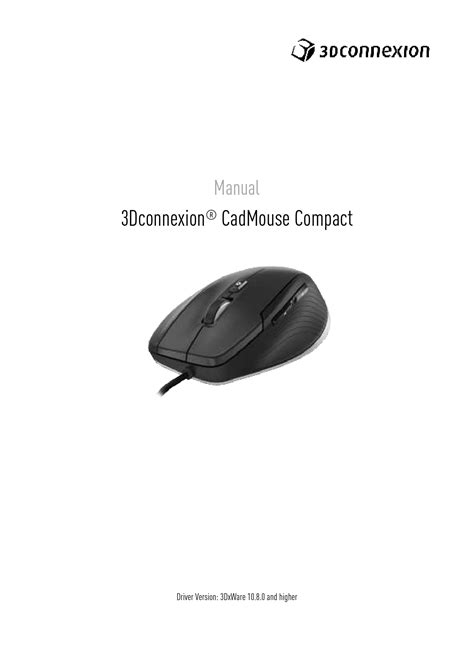 3Dconnexion CadMouse Compact Manual: Setup Guide & Advanced Settings