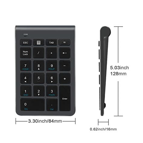 Rocketek 22 Keys Multi Function Numeric Keypad Keyboard Rocketeck