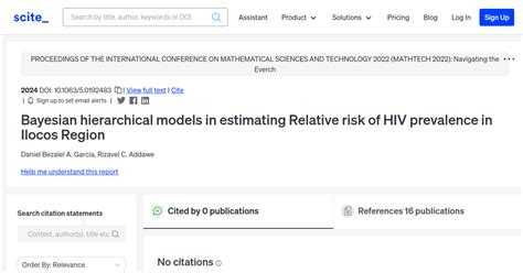 bayesian hierarchical models in estimating relative risk of hiv