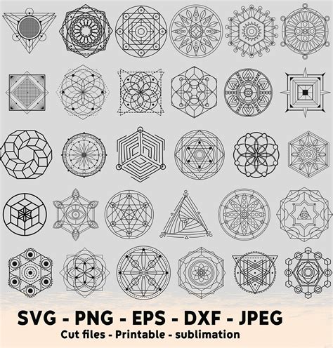 116 Sacred Geometry Svg Sacred Geometry Png Sacred Geometry Clipart