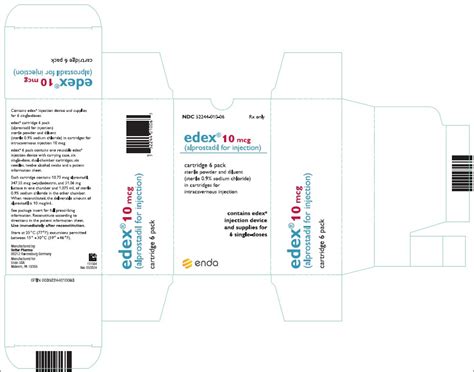 Edex Injection Package Insert Prescribing Information