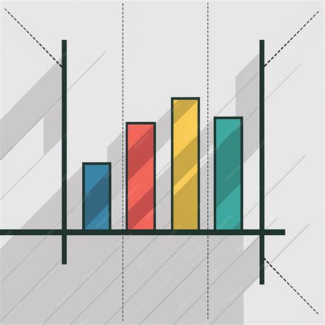 Premium Vector Vertical Bar Chart Displaying Five Bars Of Different