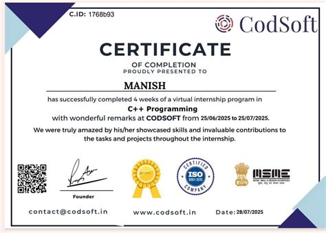 Cplusplus Internship Codsoft C Codingjourney Internship