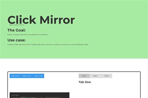 Click Mirror By Munsdev Webflow
