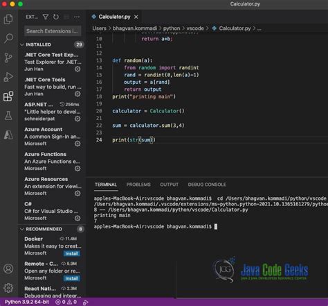 Python Development With Visual Studio Java Code Geeks