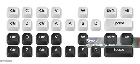 Computer Key Combinations Set Of Key Combinations Command Set Icons