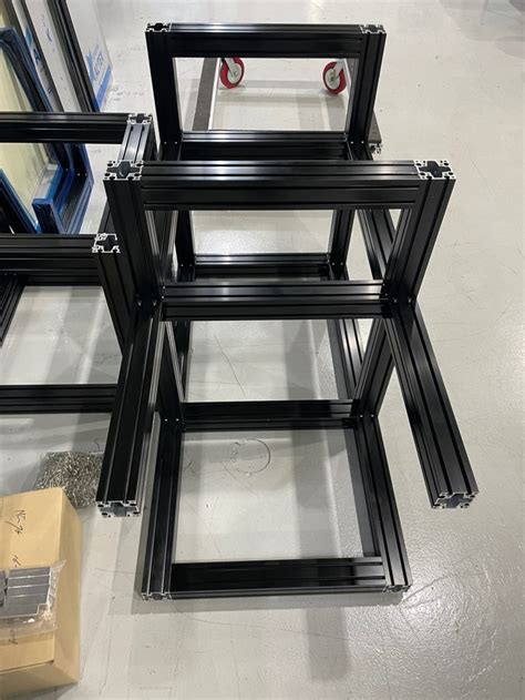 검정 프로파일 조립 구조물 제작사례 대명시스템