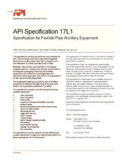 API Specification 17L1 Api Specification 17l1 Pdf PDF4PRO