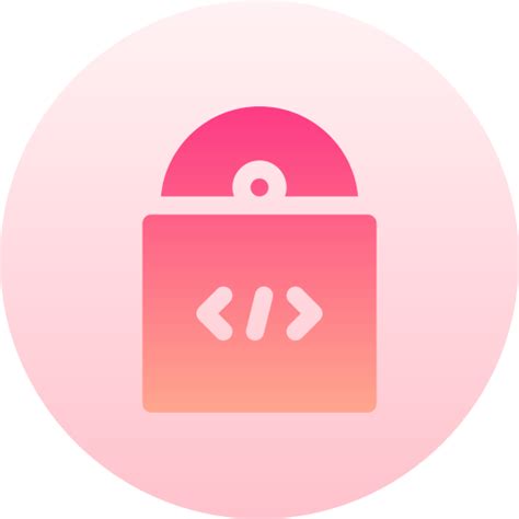 Software Development Basic Gradient Circular Icon
