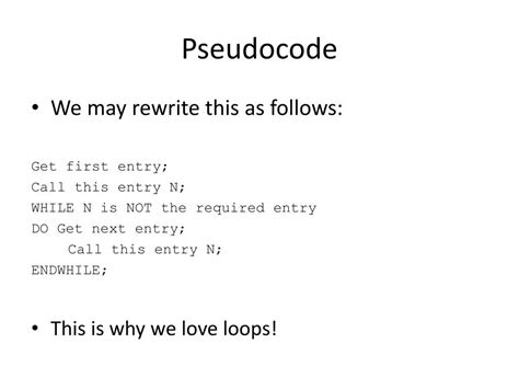 Ppt Tutorial 6 Pseudocode Reprise Powerpoint Presentation Free Download Id1552524