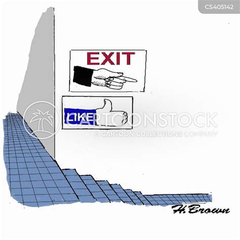 Exit Sign Cartoons And Comics Funny Pictures From CartoonStock