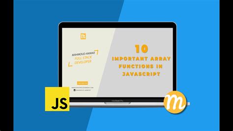 Most 10 Important Array Functions In Javascript Youtube
