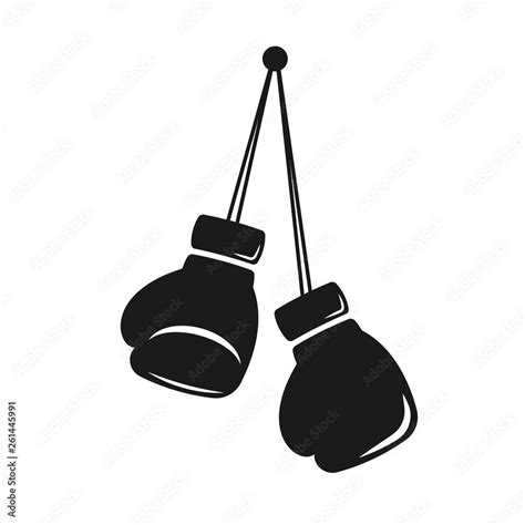 Boxing Gloves Icon Boxing Symbol Linear Style Sign For Mobile Concept