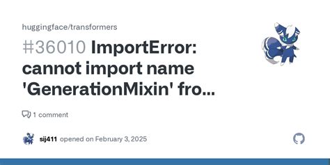 Importerror Cannot Import Name Generationmixin From Transformers