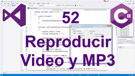 Programación Windows Forms C 52 Reproducir Video Y Mp3 Youtube