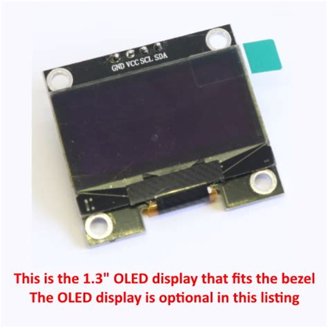 13 Inch Oled Bezel With Optional 128x64 Ssh1106 Display 13 Inch Oled Bezel With Optional 128x64 Ssh1106 Display