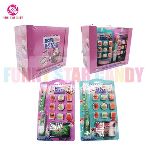 High Quality Wholesale Halal Popular Japanese Sushi Shape Gummy Candy With Popping Candy China