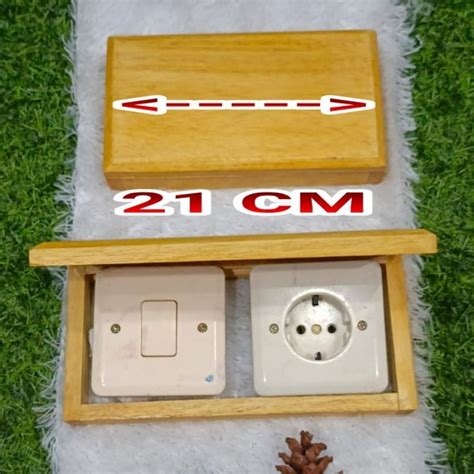 Jual Frame Saklar Lampu Kayu Jati Asli 100 Frame Saklar Lampu Frame Kayu Mahoni Estetik Dua
