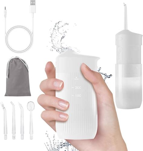 Portable Water Flosser For Teeth Travel Mini Small Water Flosser Compact Electric
