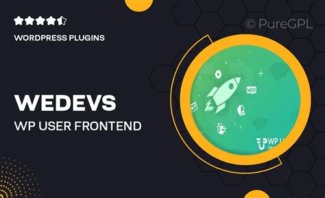 Wedevs Wp User Frontend Pro