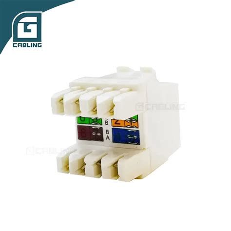 Gcabling Degree Cat UTP Network Jack Dual Unshielded UTP RJ Keystone Jack Gcabling