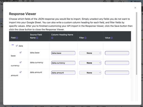 api data response viewer preview your api import apipheny