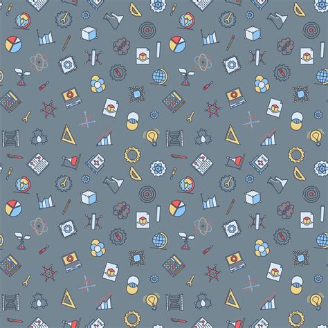 Stem Learning Vector Colorful Seamless Pattern Science Background 12777560 Vector Art At Vecteezy