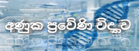 අණුක ප්‍රවේණි විද්‍යාව පාඩම 7