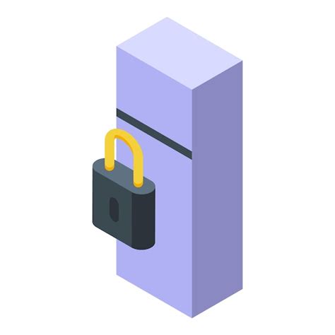 Premium Vector Smart Fridge Protecting Food Freshness With Digital Lock System