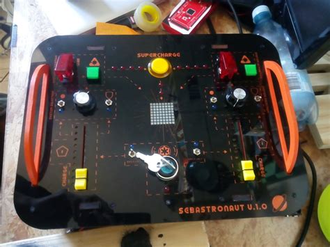 spaceship control panel laser cut arduino toy 11 steps with