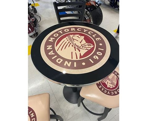 Indian Motorcycle Table And Chairs Gaa Classic Cars