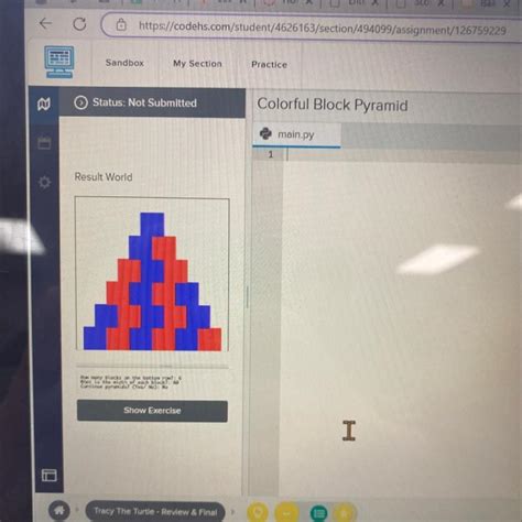 Free Code Hs Colorful Block Pyramid Tracy The Turtle Create A Program That Draws A Pyramid