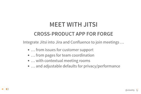 Meet With Jitsi Atlassian Forge Devpost