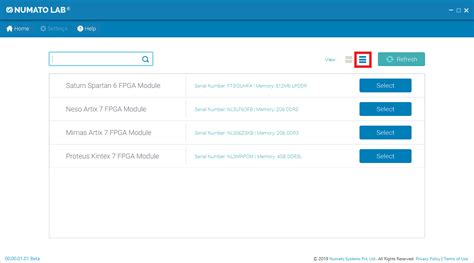Tenagra FPGA System Management Software Numato Lab Help Center