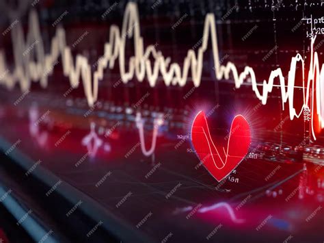 premium photo an electrocardiogram ecg or ekg graph showcasing the