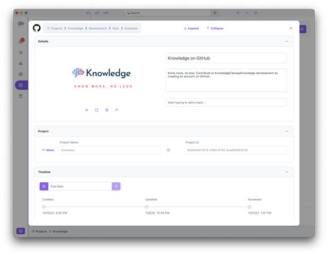 GitHub KnowledgeCanvas Knowledge Know More No Less