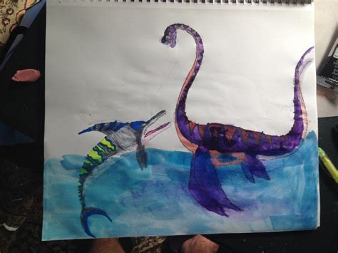 Ichthyosaurus Vs Plesiosaurus By Masonday On Deviantart