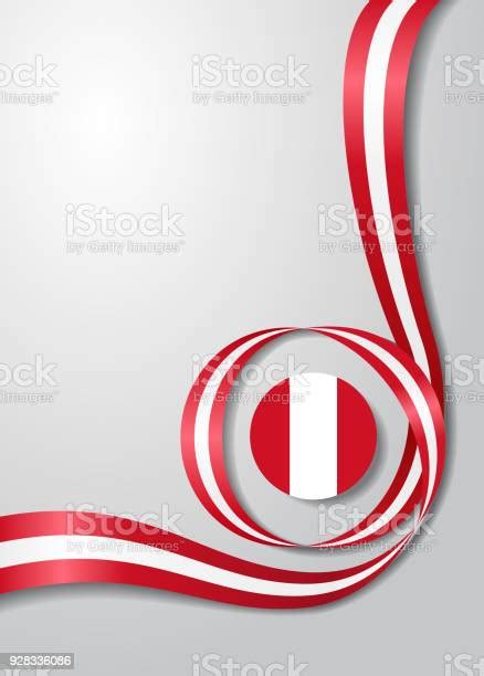 페루 깃발 물결 모양 배경입니다 벡터 일러스트입니다 페루에 대한 스톡 벡터 아트 및 기타 이미지 페루 페루 국기 리본